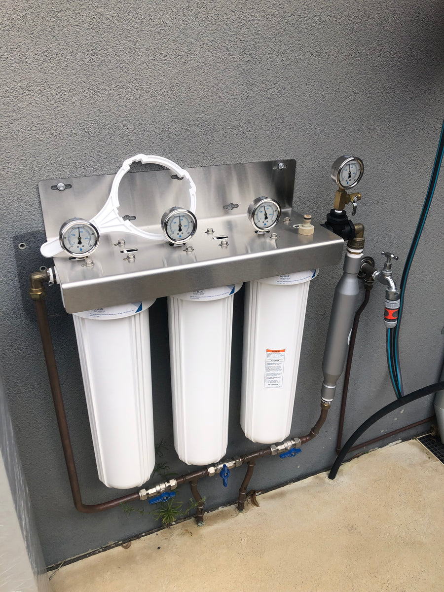 Whole Home Triple Water Filter with Standard Structured Water Vortex U ...